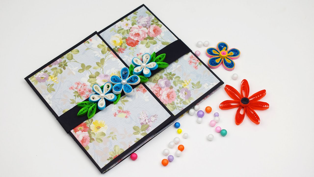 Scrapbook for beginners | two side fold scrapbook | scrapbook ideas ...