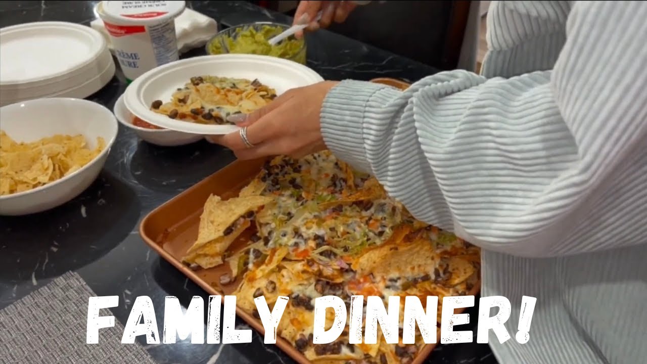 I INVITED MY WHOLE FAMILY OVER FOR DINNER | COOKING | SLEEPOVER ...
