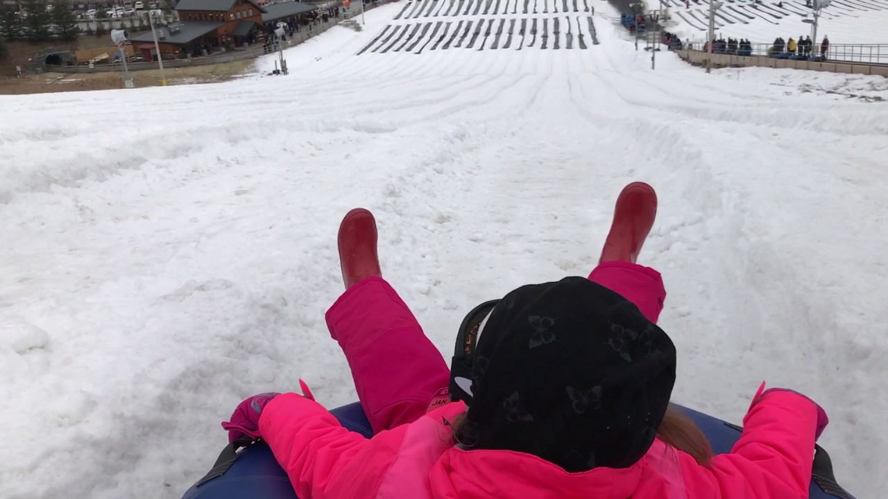 Epic Snow Tubing at US Largest Snowtubing Park - YouTube