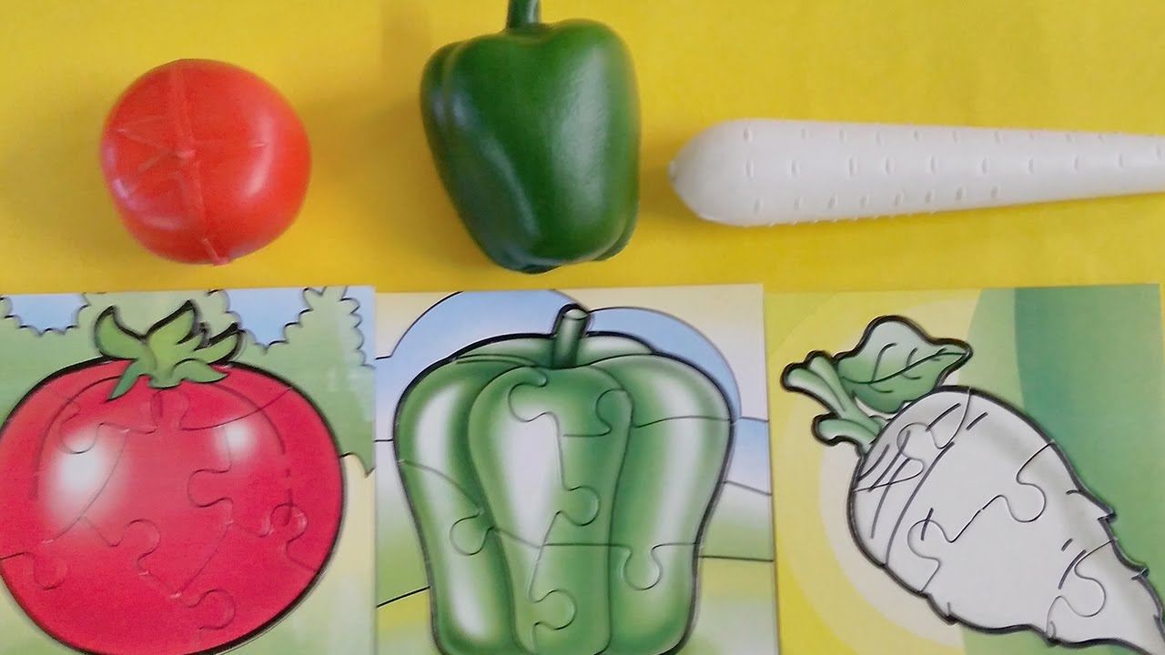 Puzzles for kids | Fruits and Vegetables | Puzzle Game for Children and ...