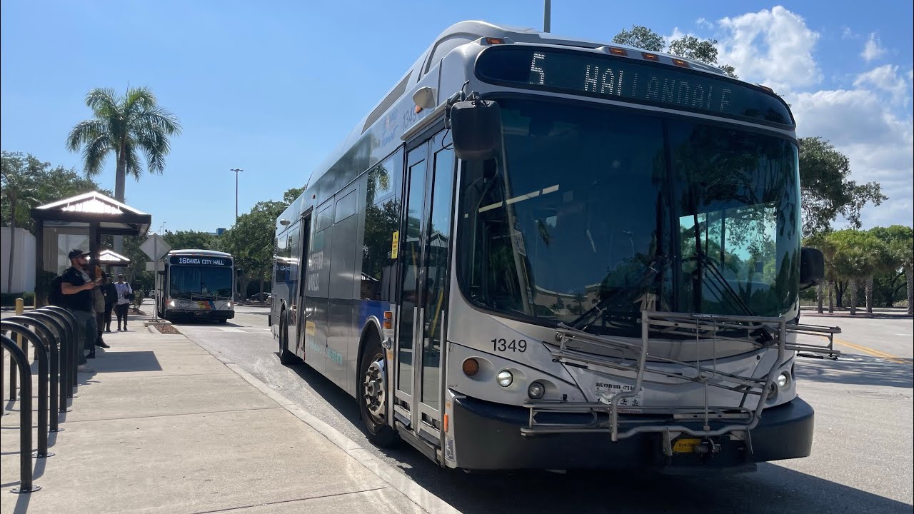 Broward County Transit: Ride On-Board 2013 NABI 40 LFW HEV #1349 - YouTube