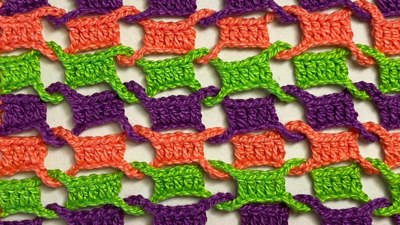 DOUBLE WEAVE & LINK STITCH for Stunning Crochet Textures! - YouTube
