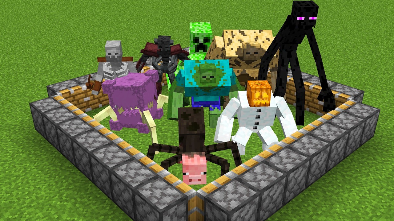 all Mutant mobs combined in minecraft - YouTube