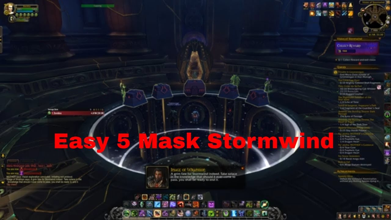 Stormwind 5 Mask Horrific Vision Guide - YouTube