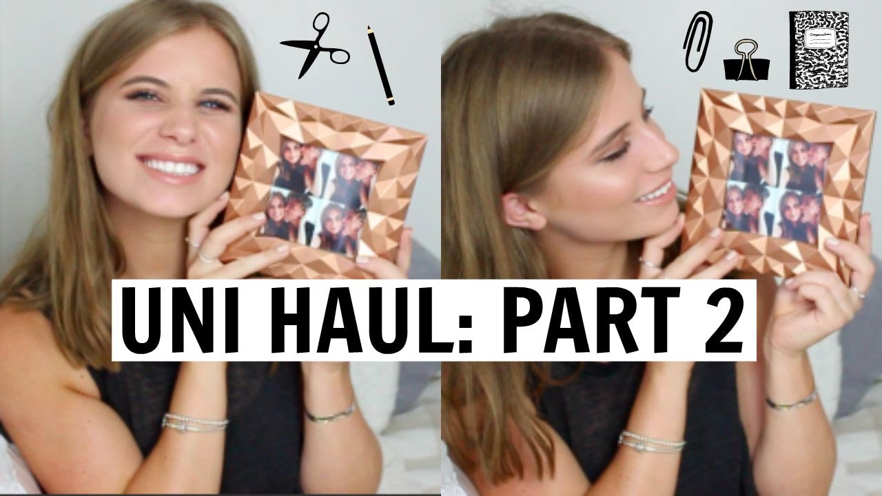 Uni Haul: Part 2- Bedroom, Bathroom, Decor - YouTube