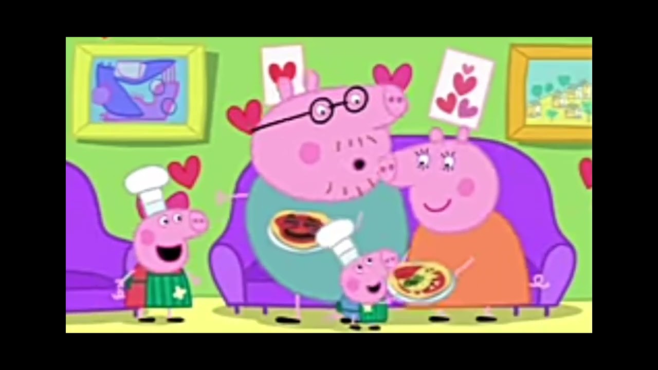 pappa pig valentine day dada pig and dadi pig papa pig and mummy pig ...