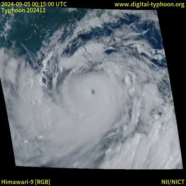 Satellite Imagery of Super Typhoon Yagi (Enteng) (2024) - storm number ...