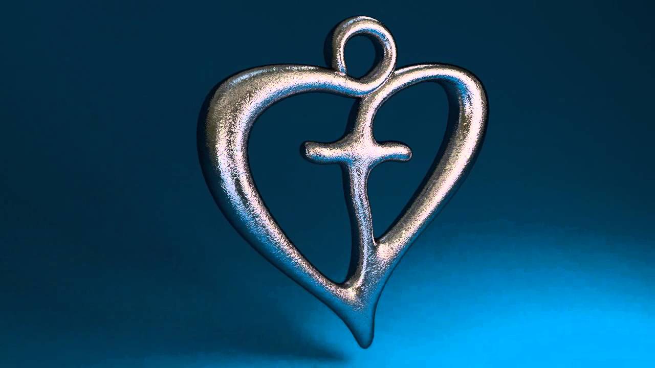 Cross My Heart Pendant (3D print from Shapeways - Dimensionals shop ...