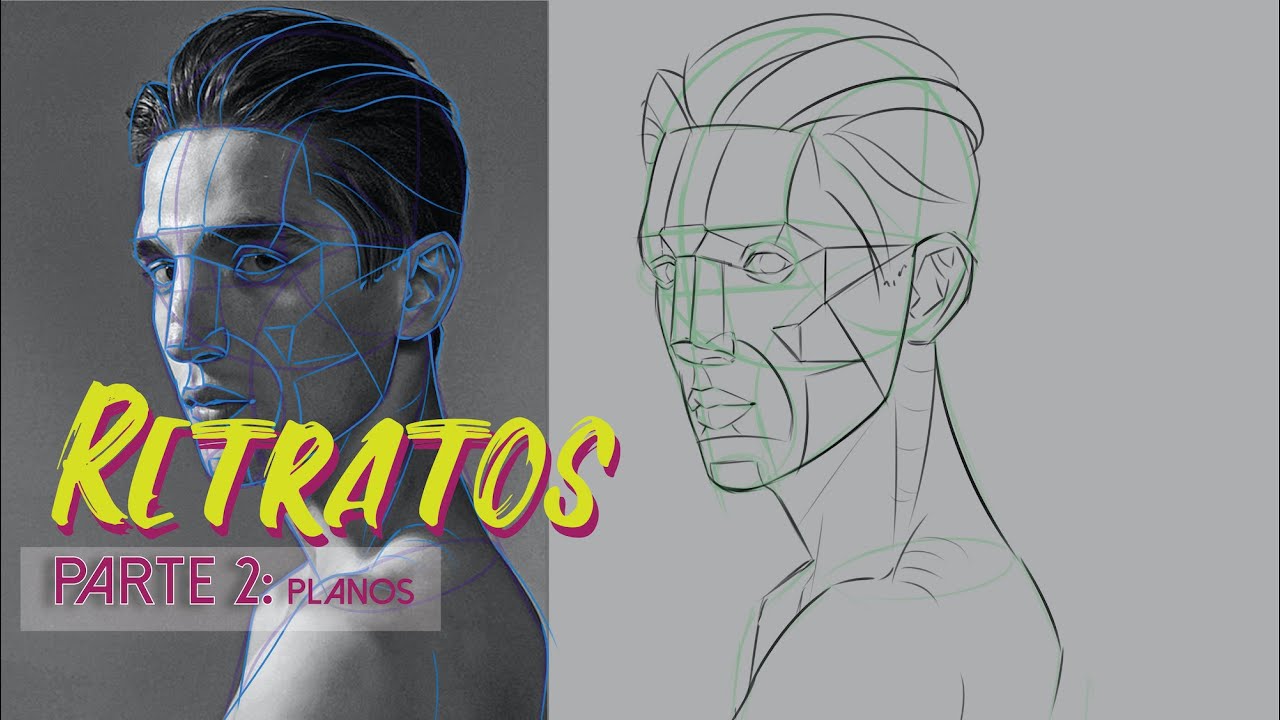 Cómo dibujar retratos | Parte 2: Planos del rostro - YouTube