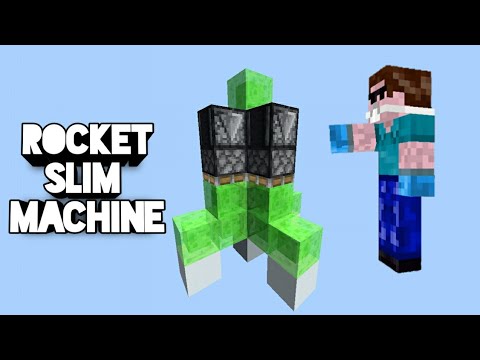 Minecraft: How To make a slime Rocket in MCPE - YouTube