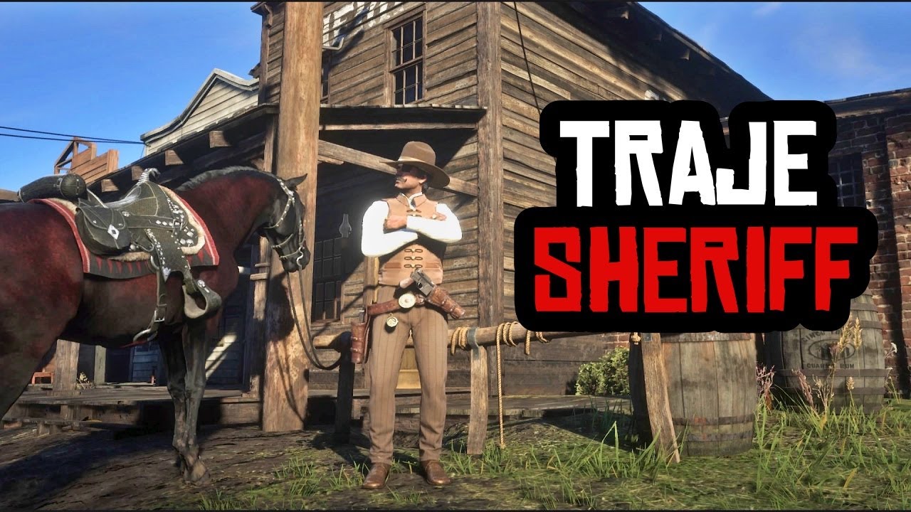 TRAJE/OUTFIT SHERIFF - RED DEAD ONLINE - YouTube