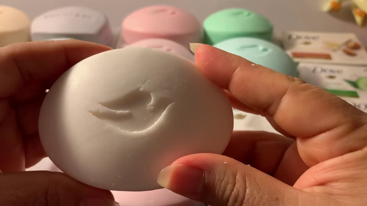 ASMR OPENING SOME DOVE SOAPS - YouTube