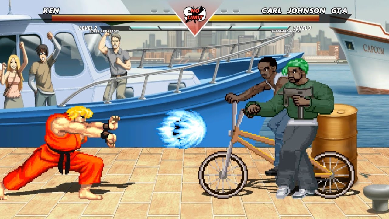 KEN vs CJ GTA - Amazing epic fight battle ! - YouTube