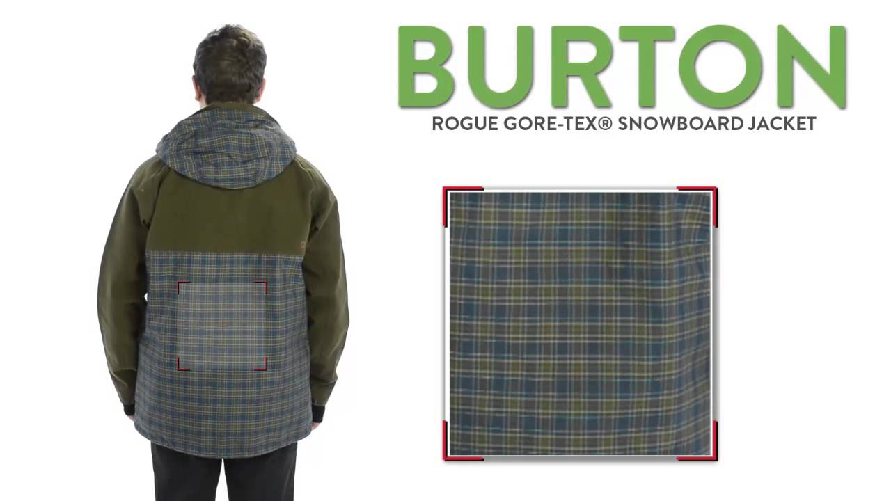 Burton Rogue Gore-Tex® Snowboard Jacket - Waterproof (For Men) - YouTube