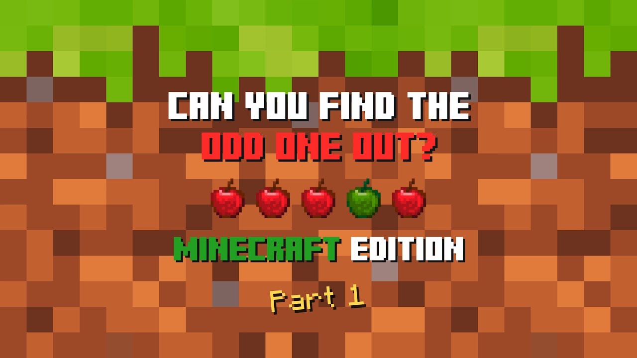 Find the ODD ONE OUT 🤓 Minecraft Quiz | Easy, Medium, Hard, Impossible ...