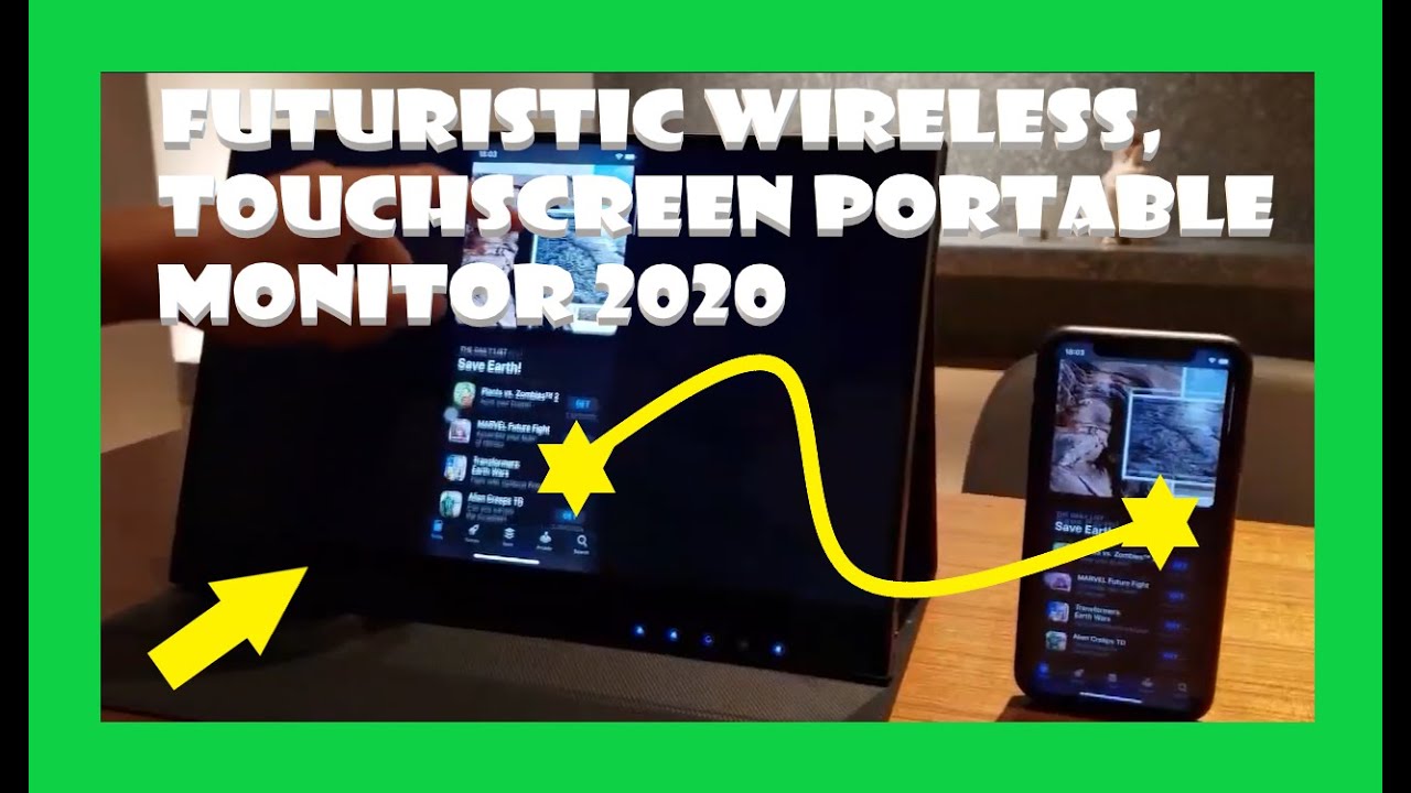 2020 Amazing Portable TouchScreen Monitor | Wireless (Airview) - YouTube