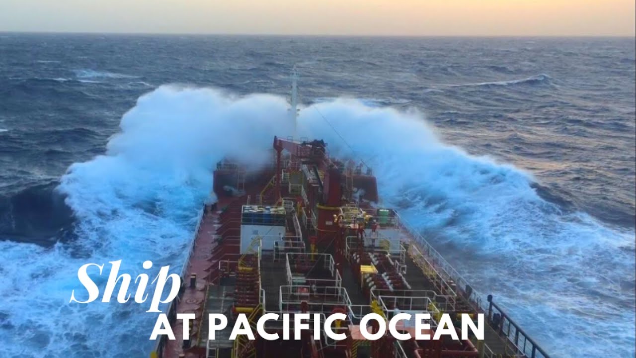 Sailing with Tanker at Pacific Ocean - YouTube