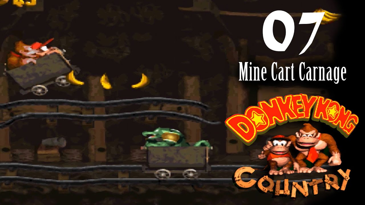 Monkey Mines - Mine Cart Carnage | DONKEY KONG COUNTRY [SNES] First ...