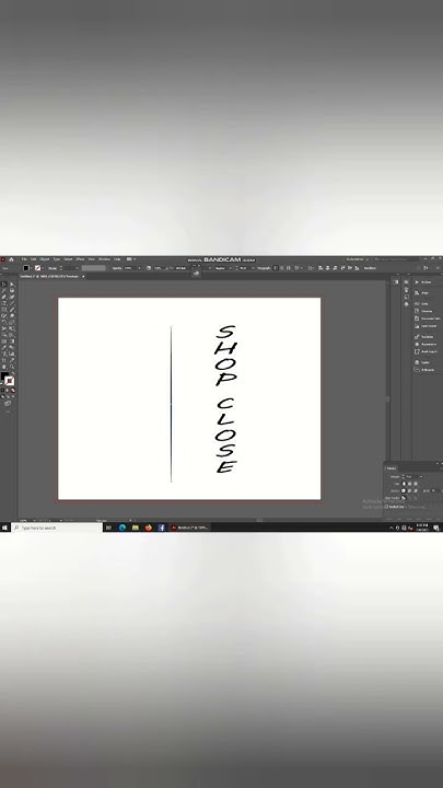 How to Write the text Vertically in adobe illustrator #youtubeshorts # ...