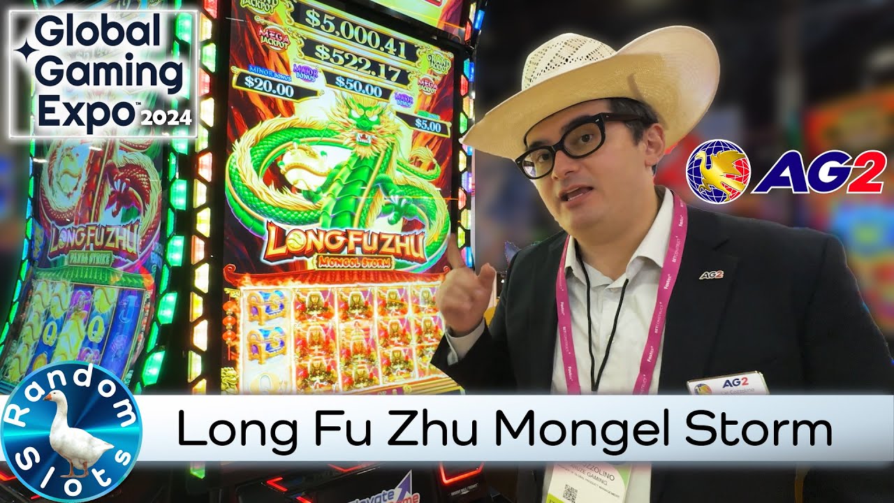 AG2, Long Fu Zhu Mongol Storm Slot Machine, #G2E2024 - YouTube