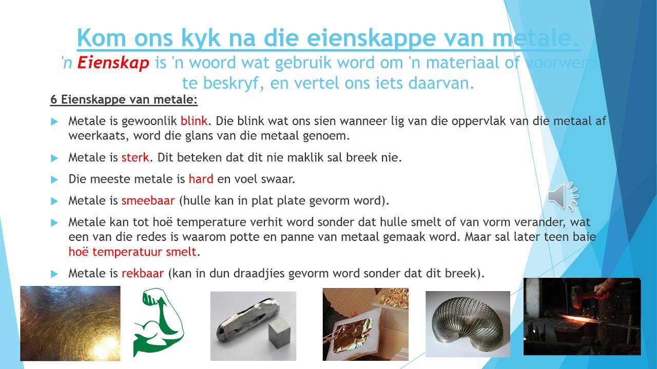 Gr 5 NW Eienskappe van metale - YouTube