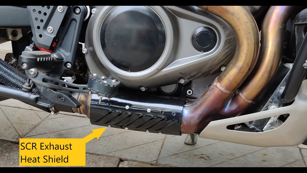 Exhaust SCR Heat Deflector ( RHS) Harley Davidson Pan America - YouTube
