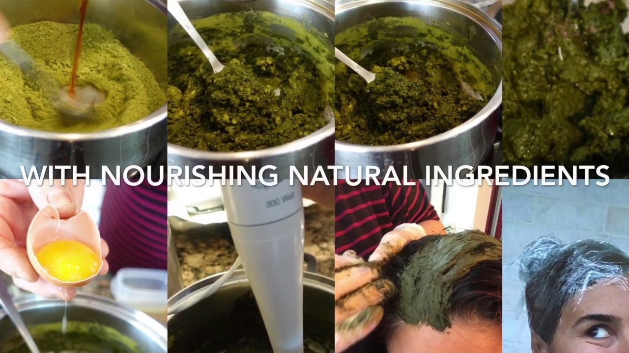 How to make henna for hair! Henna mask with natural ingredients. Evde ...