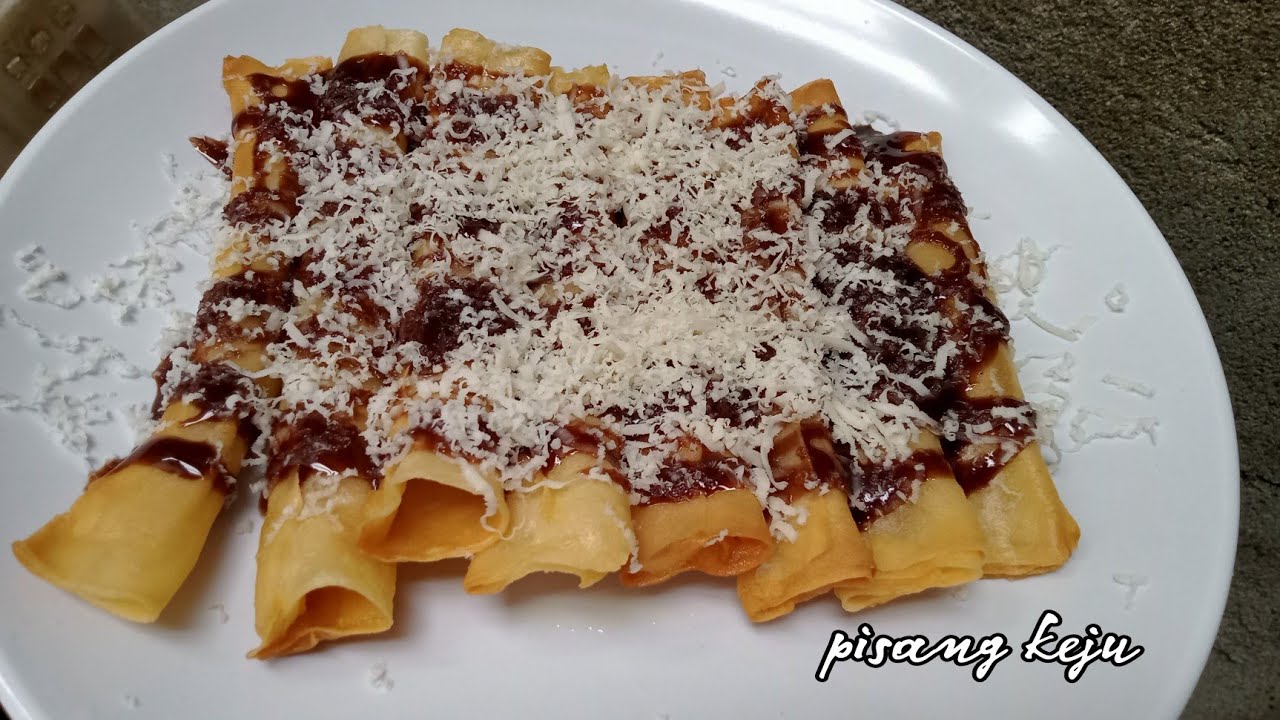 banana roll coklat keju//ide jualan - YouTube