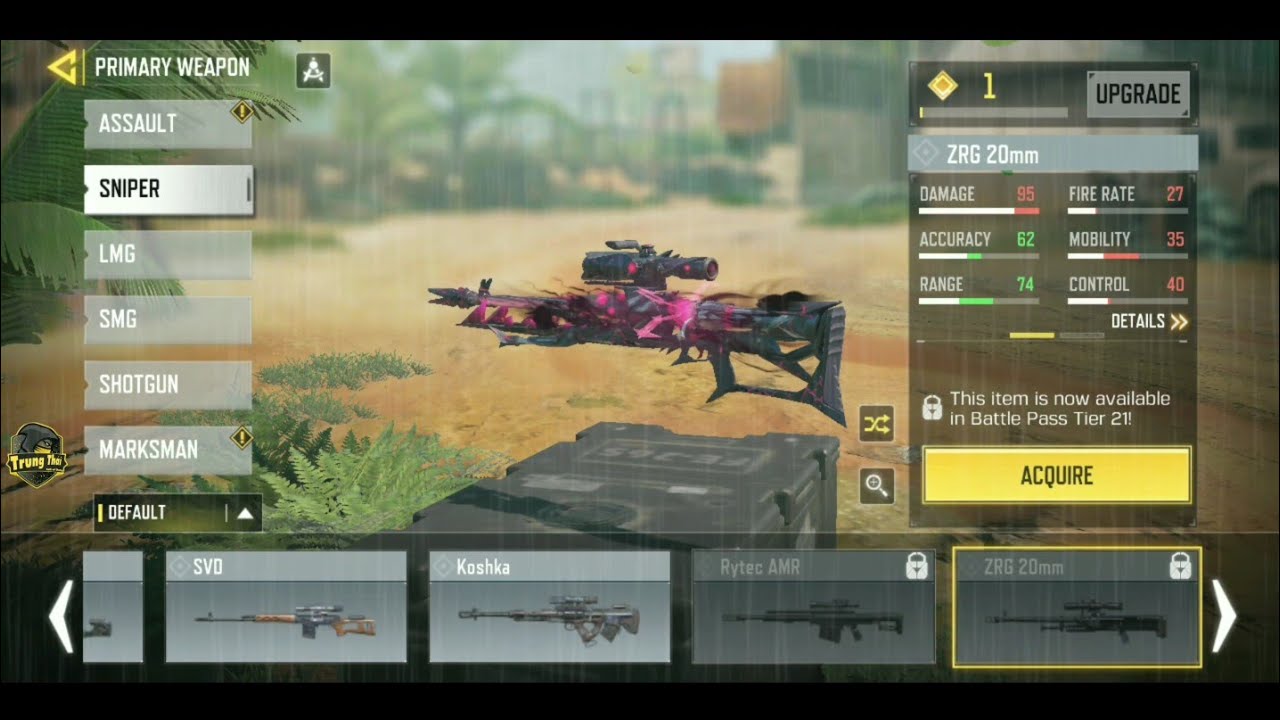 NEW LEGENDARY ZRG-20mm UNRELEASED LEGENDARY WEAPON IN COD MOBILE MOD ...