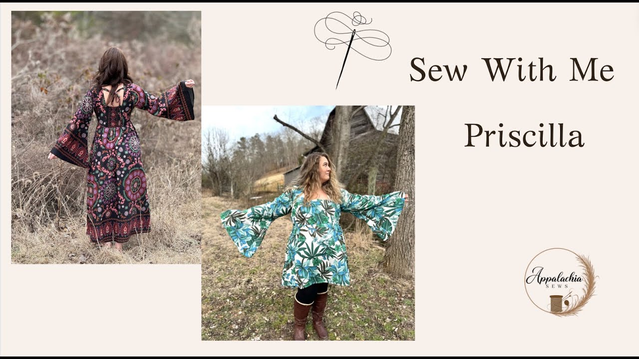 Priscilla Dress Sew Along / PDF and Projector Sewing Patterns / Sew ...