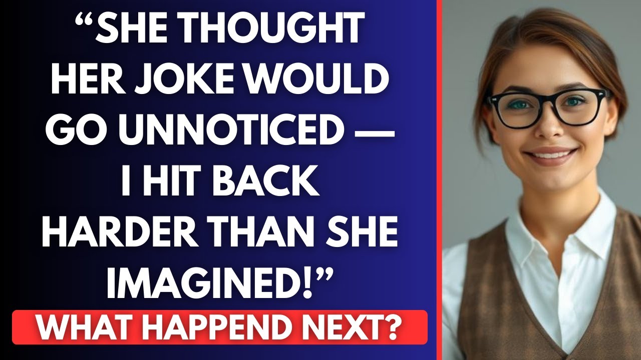 “She Thought Her Joke Would Go Unnoticed — I Hit Back Harder Than She ...