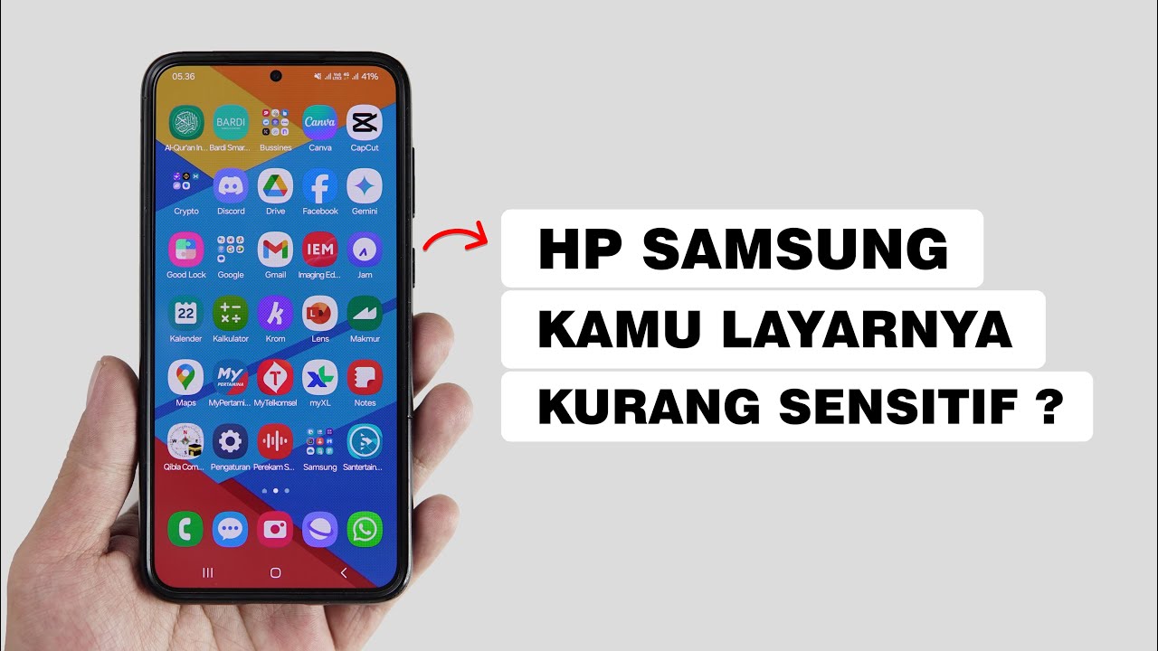 Cara Meningkatkan Sensitivitas Layar Sentuh HP Samsung - YouTube