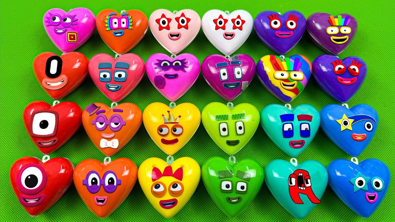 Numberblocks - Relaxing Opening Alphablocks Clay With Mini Heart ...