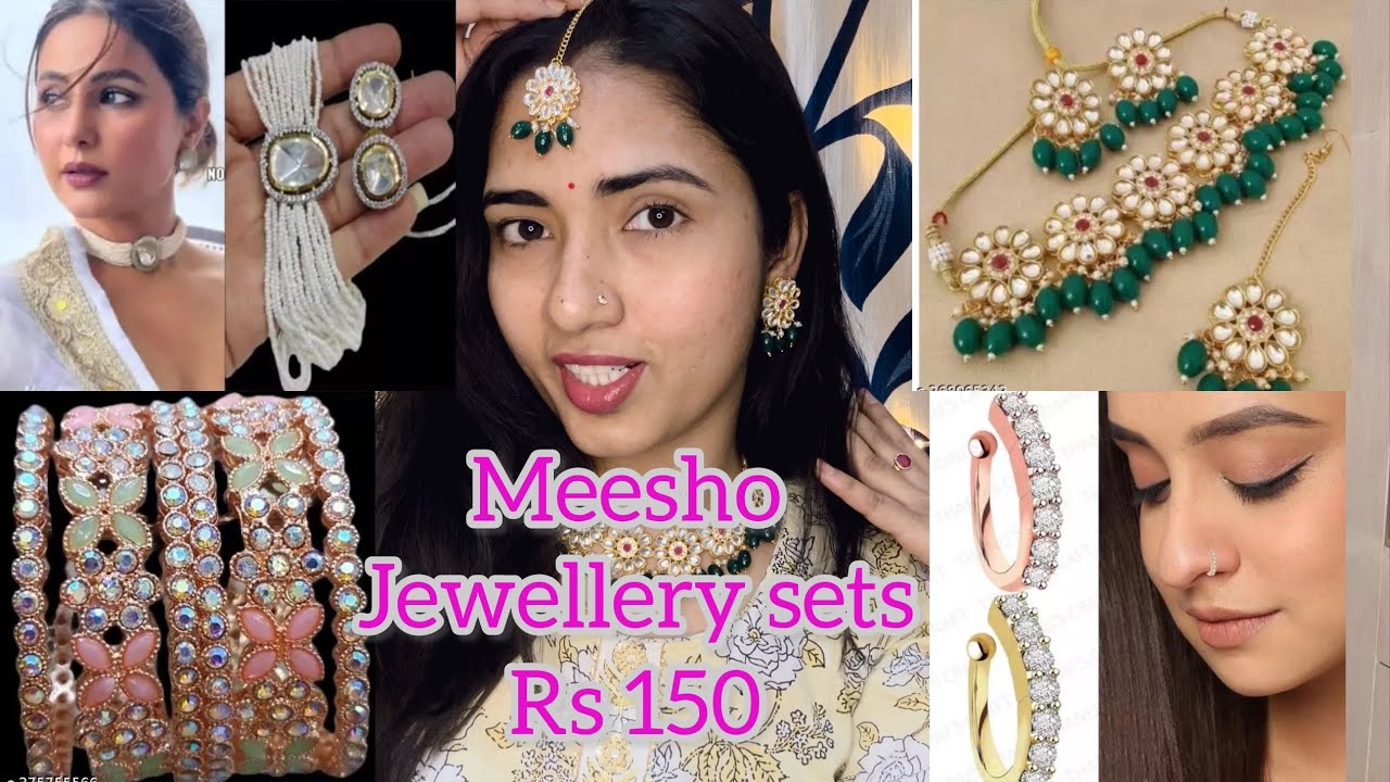 Meesho Jwellery sets Haul | Starting at ₹ 150| Meesho haul #meesho ...