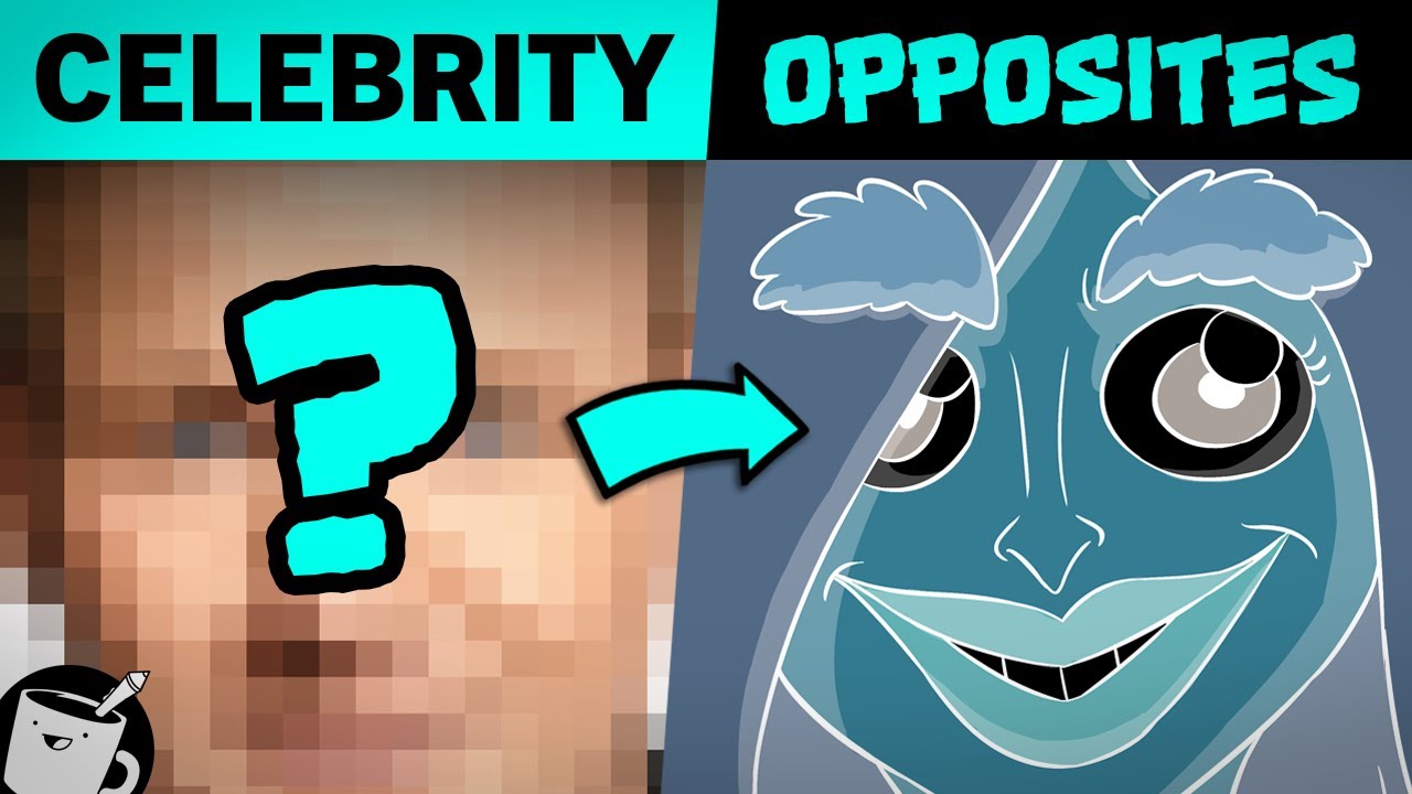 Drawing Celebrities Based on Opposite Descriptions - YouTube