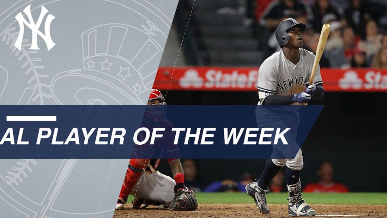 Didi Gregorius takes home AL Player of the Week - YouTube