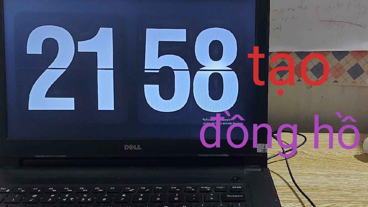 How to create a clock waiting screen on windows 10- Cách tạo màn hình ...