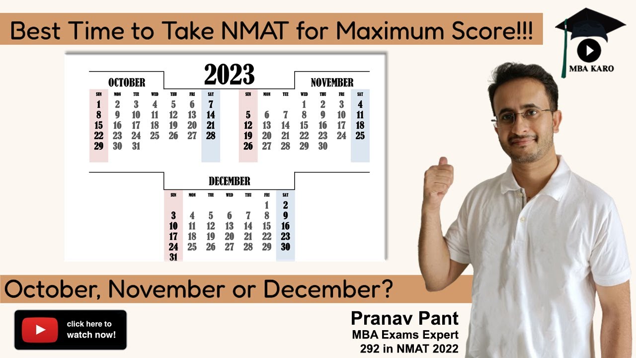 When should you take NMAT 2023? Best Time to Take NMAT 2023 for Maximum ...