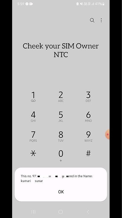 How to check ntc sim owner name ? Ntc ko number kasko name ma cha vanera kasari tha paune ? #ntc ...