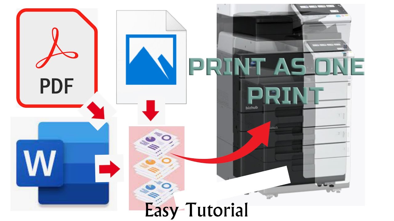 Print lots of files as one print job - YouTube