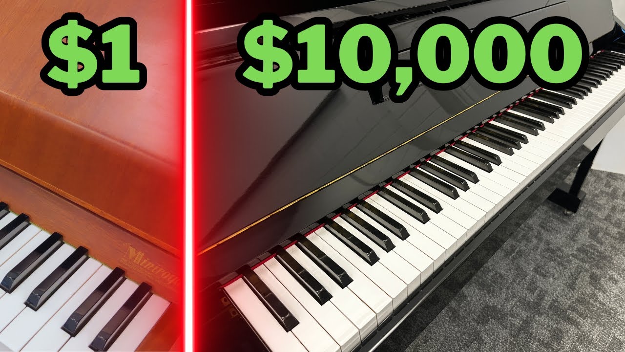 $1 vs $10,000 Piano! - YouTube