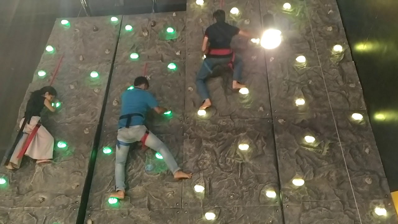 Wall climbing in TimeZone - YouTube