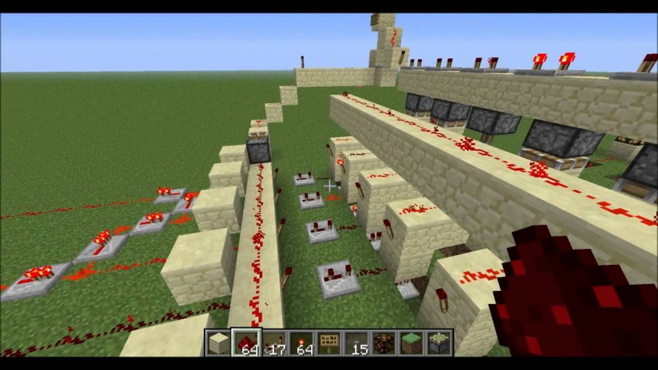 Minecraft: Basic Six Output Random Number Generator - YouTube