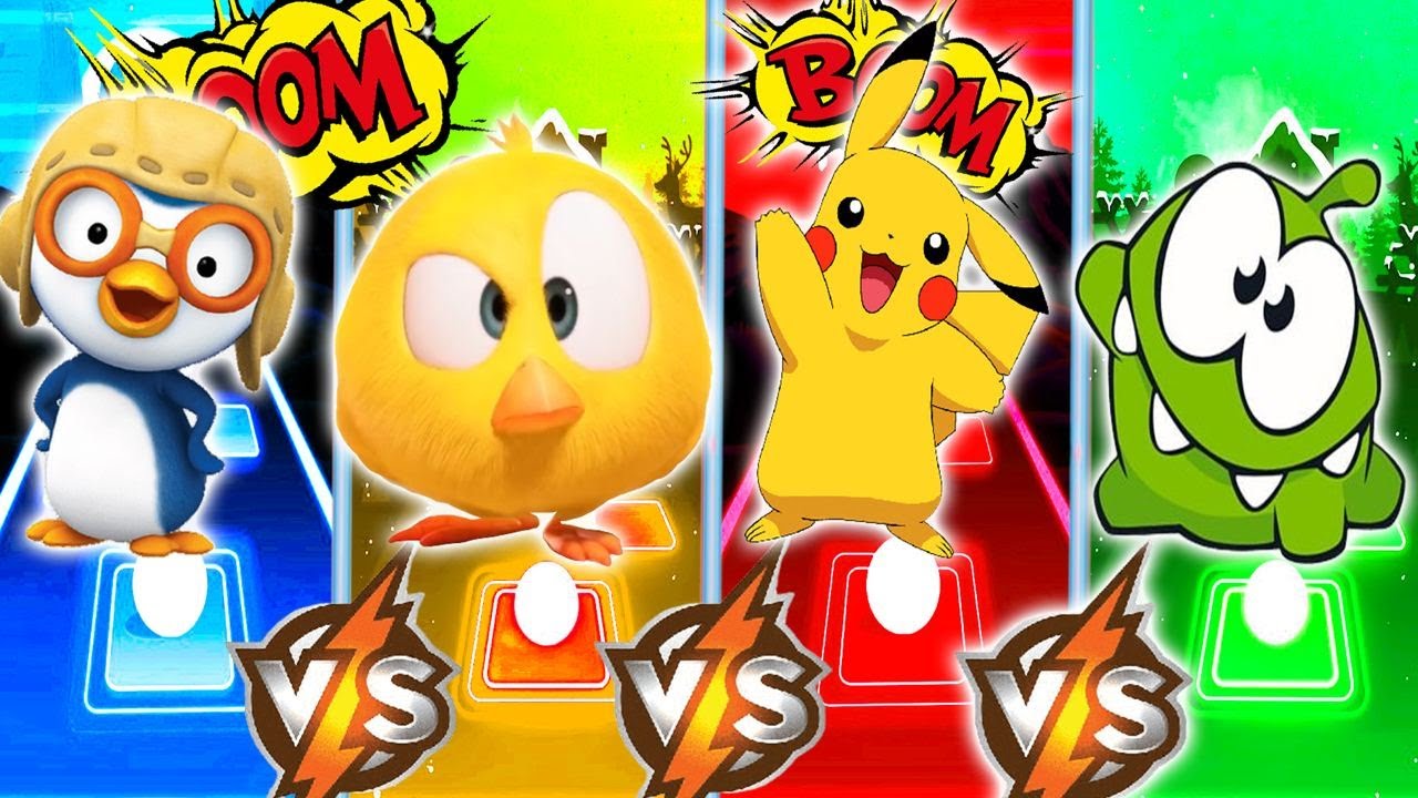 Battle music PORORO VS CHICKY VS PIKACHU VS OM NOM - YouTube