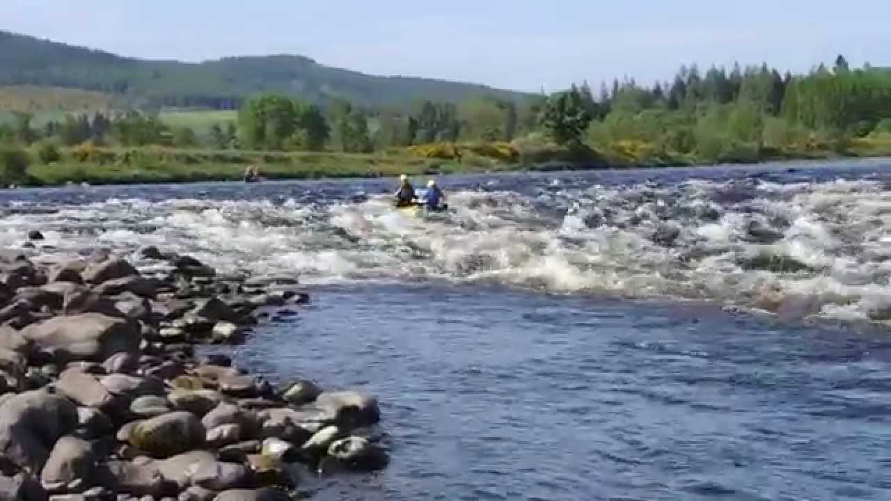 The washing machine in Spey River - YouTube