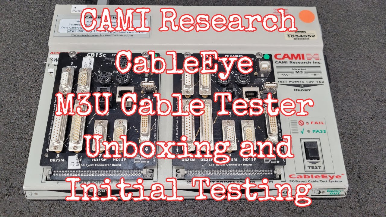 Cami Research CableEye M3U Cable Tester Unboxing and Initial Testing ...