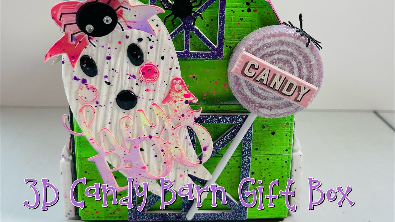 3D Candy Barn Gift Box @ScrapDiva29 - YouTube
