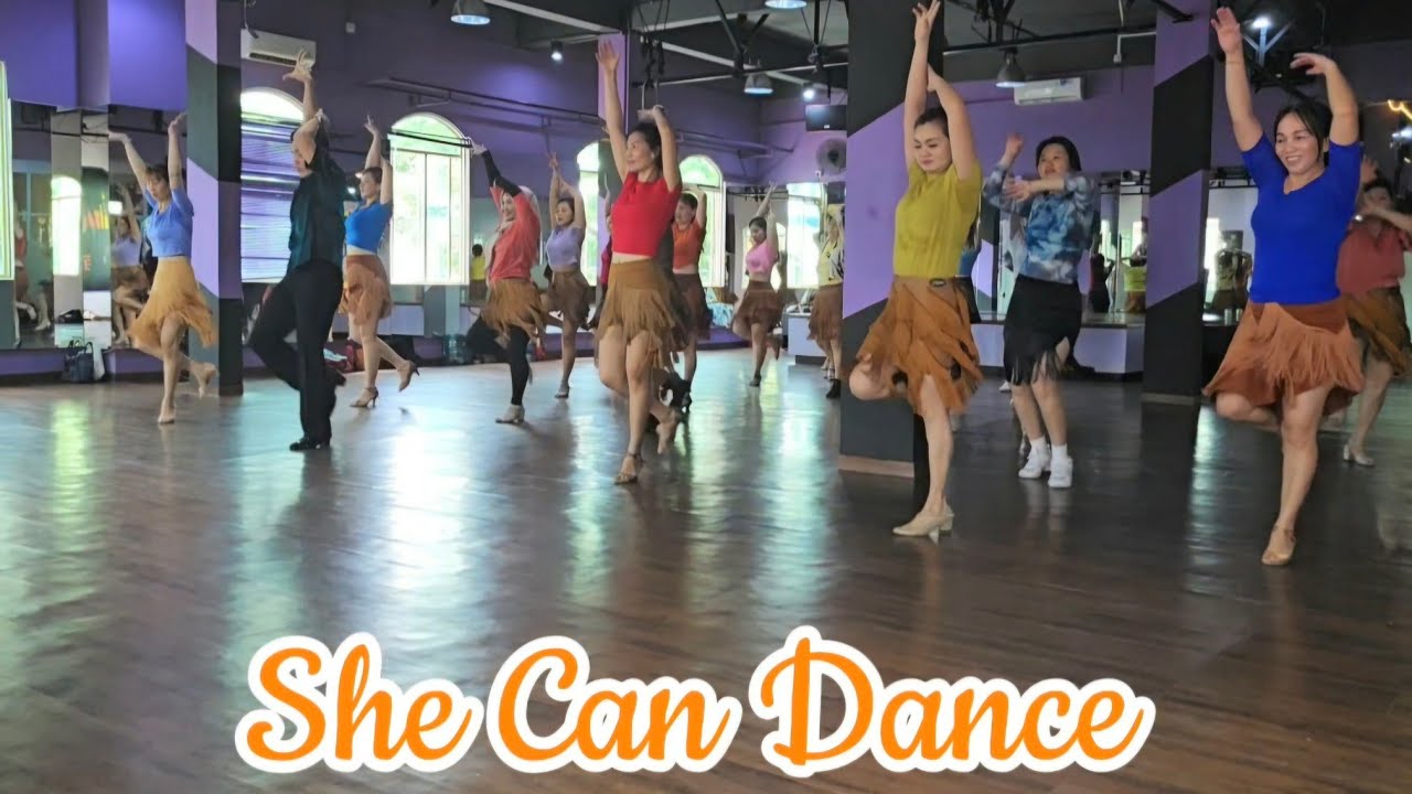 She Can Dance Line Dance ll Easy Intermediate - Demo - YouTube