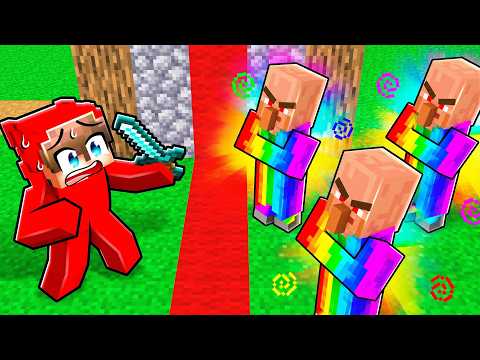 RAINBOW VILLAGERS Split the Village in HALF!