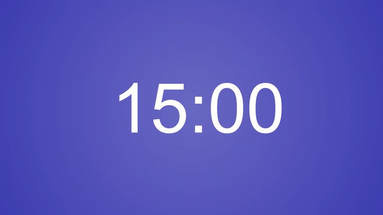 15 Minutes - Count Down - YouTube